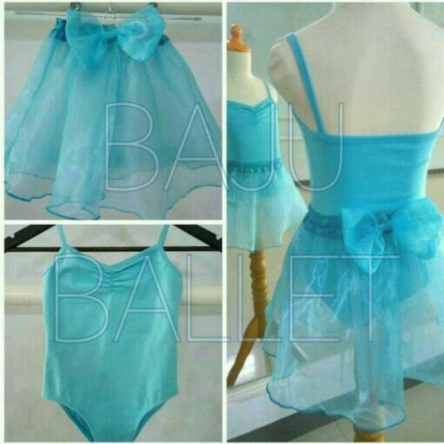 Jual Leotard ballet tali kecil Anak dan rok tutu organdi /kaca | Shopee ...