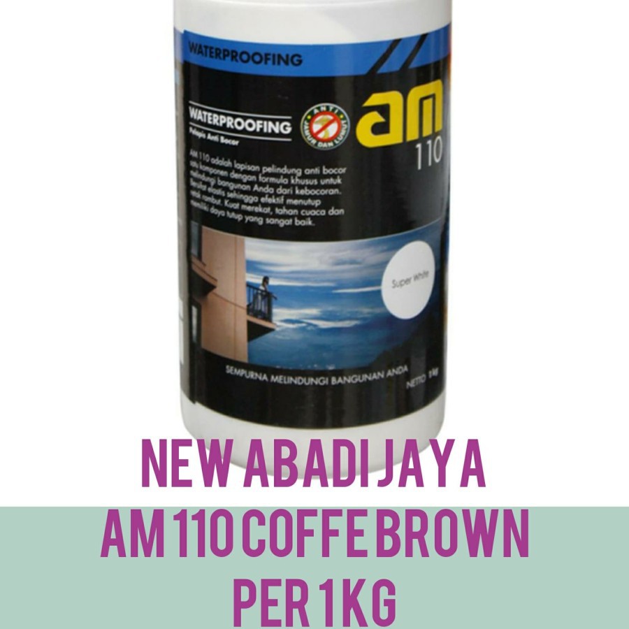 Jual AM 110 Cat Pelapis Anti Bocor Waterproofing Per 1 Kg Coffe Brown ...