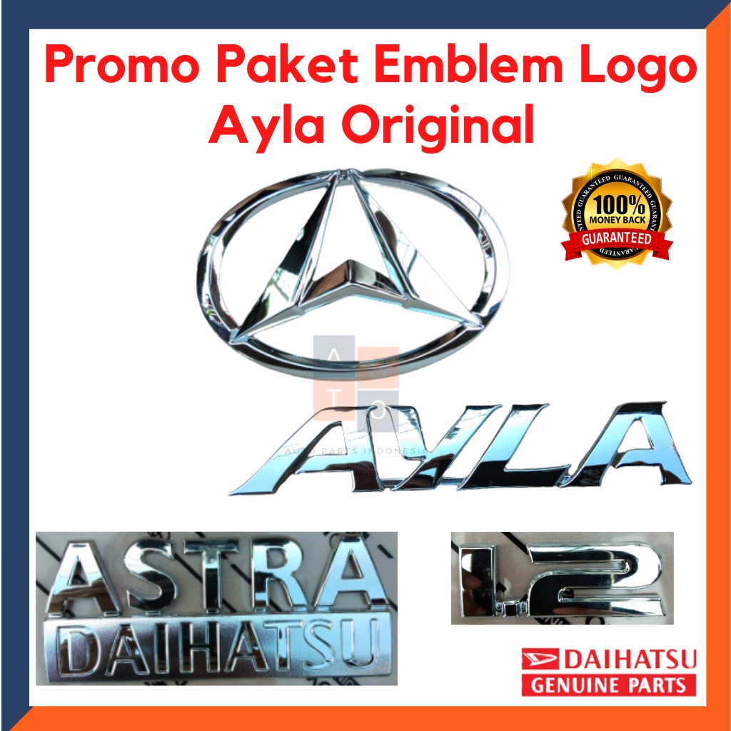 Jual EMBLEM LOGO PAKET KOMPLIT AYLA ORIGINAL | Shopee Indonesia