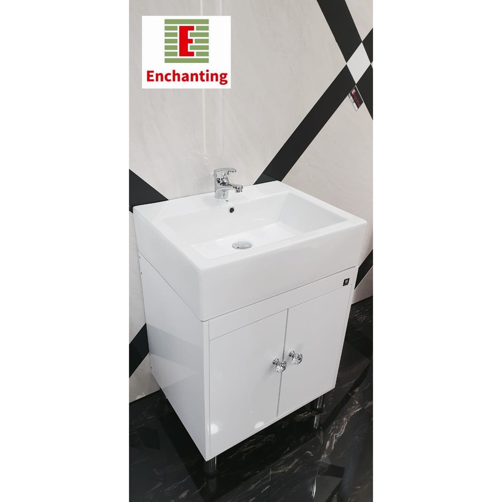 Jual Wastafel Cabinet Europe Enchanting PVC Waterproof N801 | Shopee ...