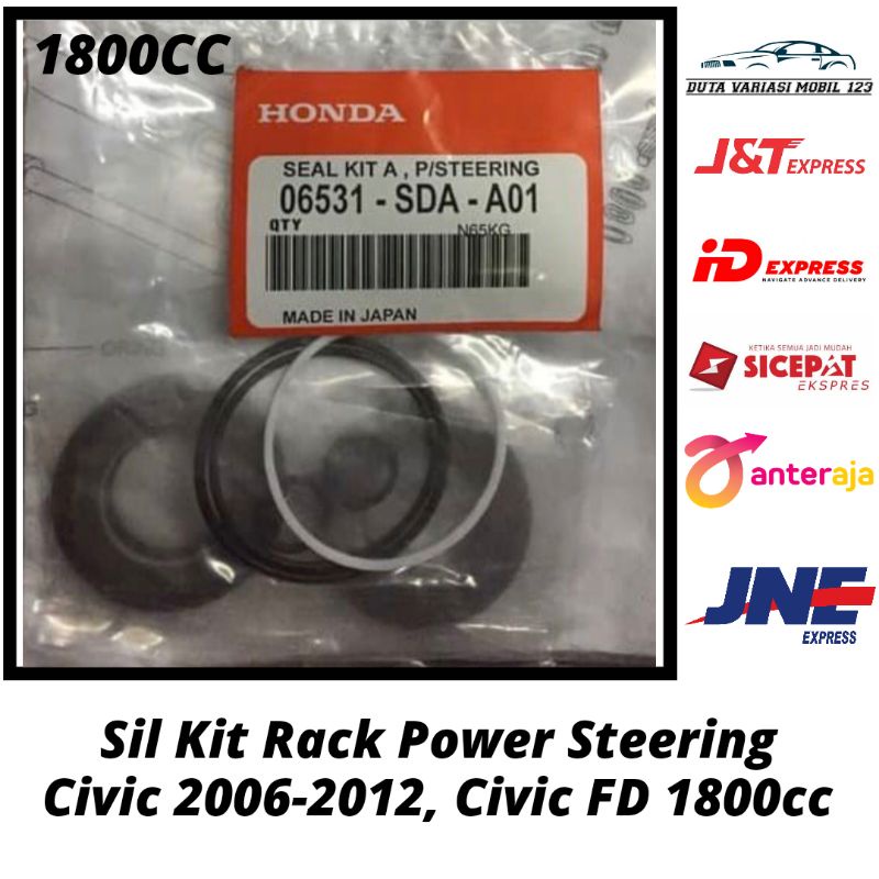 Jual Repair Sil Seal Kit Rack Power Steering Civic 2006 2007 2008 2009 ...