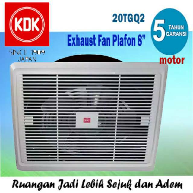 Jual KDK 20TGQ Kipas Eksos Plafon/Ceiling Exhaust Fan 8in(20cmx20cm ...