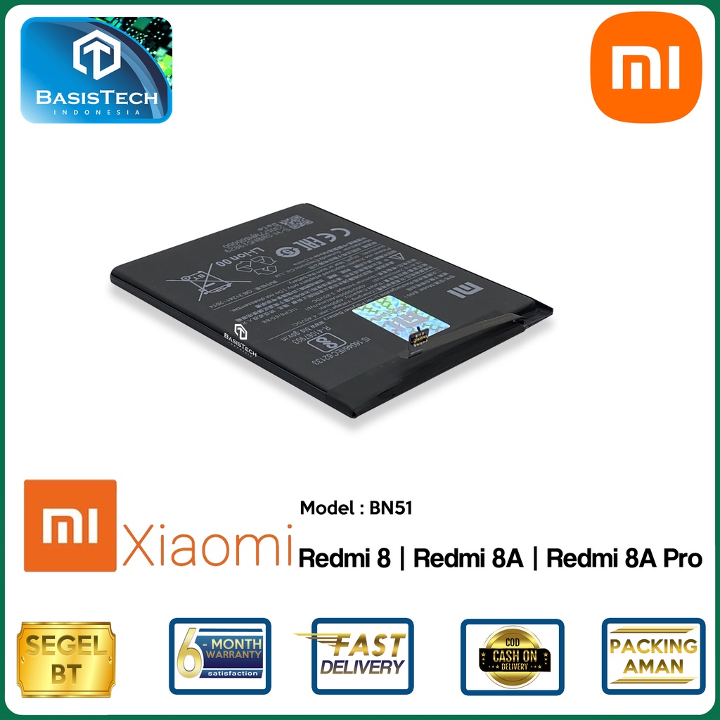 Jual BATERAI XIAOMI REDMI 8 - 8A - 8A PRO - BN51 - ORIGINAL QUALITY ...