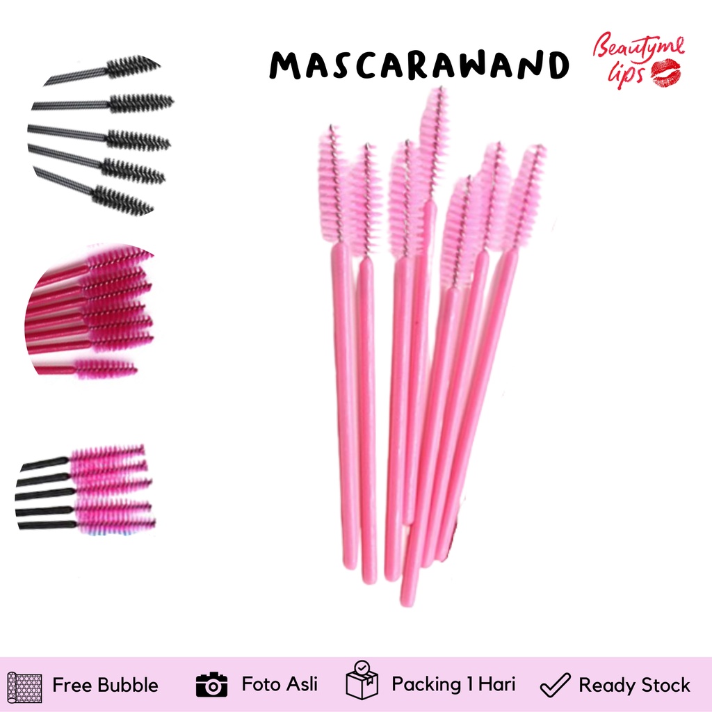 Jual Mascara Wand BIASA ISI 50) / Sikat Eyelash / Mascarawand Spoolie ...