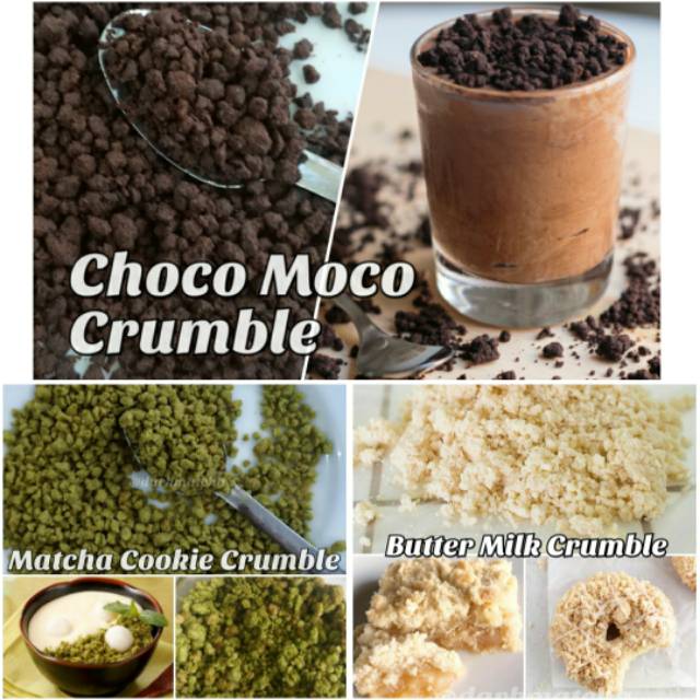 Jual Crumble 100 gr choco moco matcha butter milk crumble crumbs coarse ...