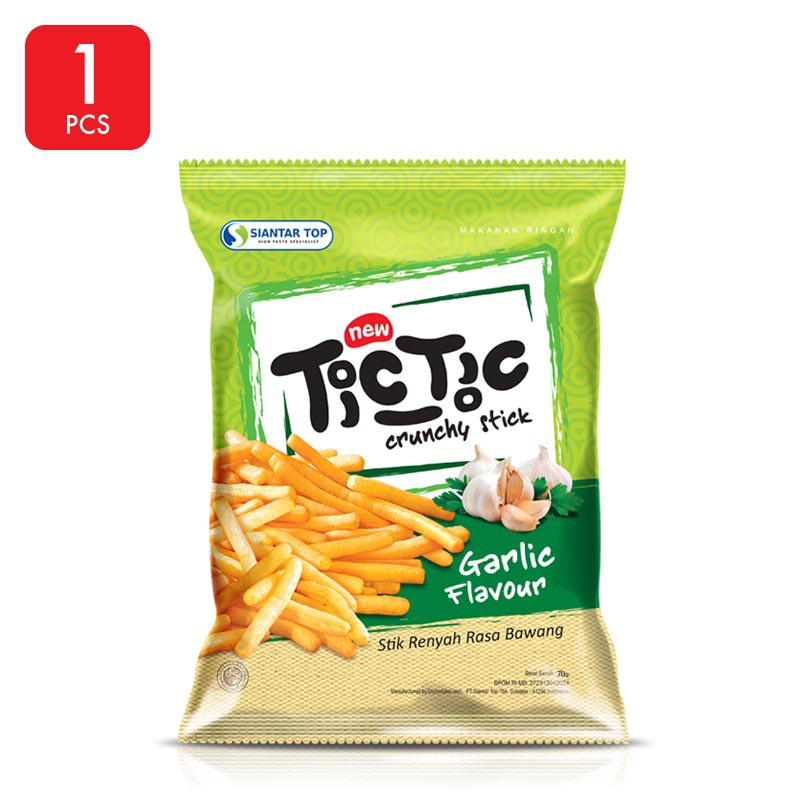 Jual Tic Tic Stik Renyah Rasa Bawang Putih Kemasan Ekonomis garlic ...