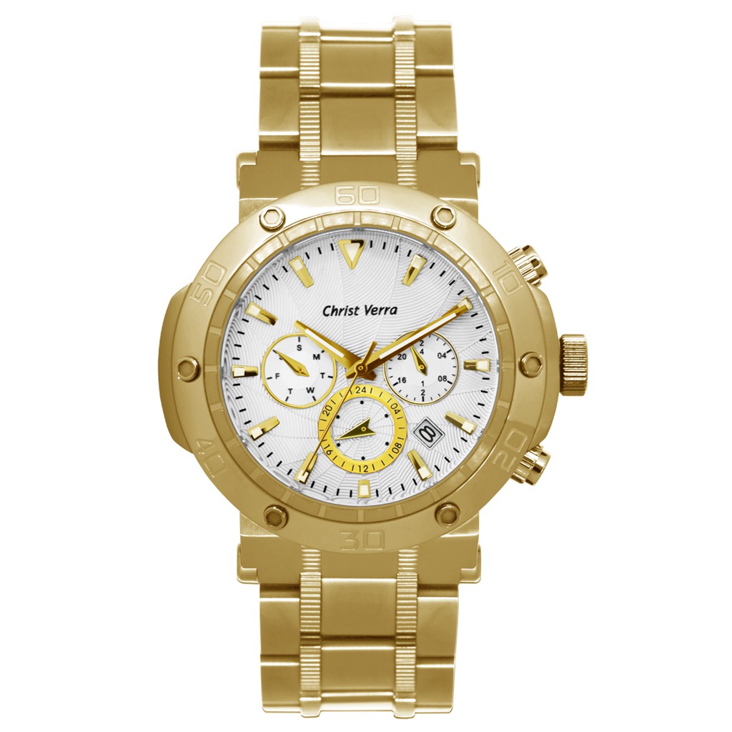 Jual Christ Verra Men's Watches CV 52283G-12 SLV | Shopee Indonesia