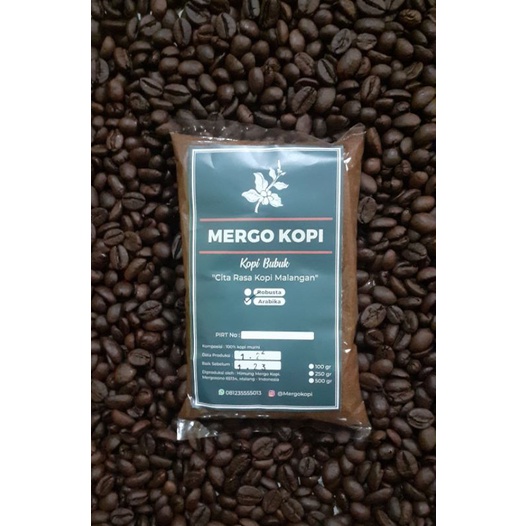 Jual Mergo kopi bubuk Robusta kemasan 100 gr | Shopee Indonesia