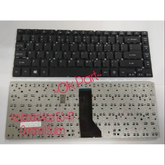 Jual Keyboard Acer Aspire 4755 4755G E5 471 E1 410 E1 410G E1 422 E1 ...