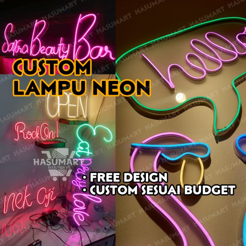 Jual Lampu Neon Sign Custom *Request Khusus | Shopee Indonesia