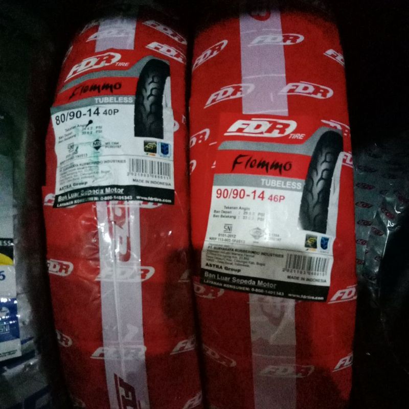Jual Ban tubelles matic ban luar fdr flemmo dan flemino ukuran 80/90,90 ...