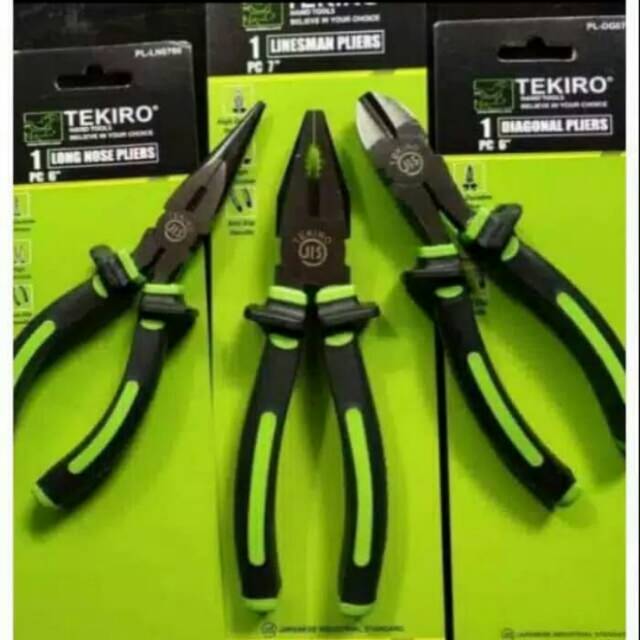 Jual PAKET TANG TEKIRO 3pcs (Tang Potong 6" , Tang Runcing 6",Tang ...