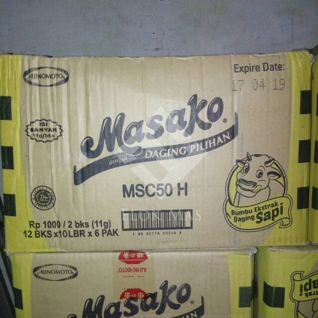Jual Masako Sapi 11gr Per Dus 6 Pack X 120 Sachet Penyedap Rasa Sapi