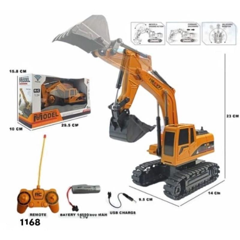 Jual Remote Control Truck Keruk Excavator Alat Berat Mainan Rc Truk ...