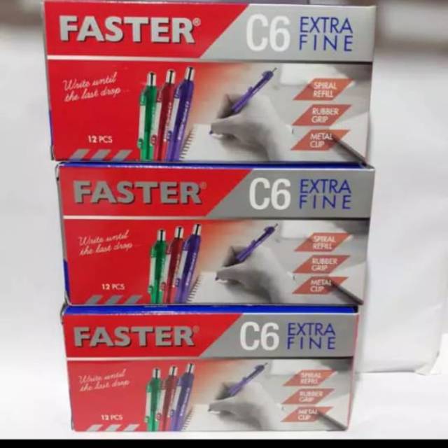 Jual Ballpoint Faster C6 | Shopee Indonesia