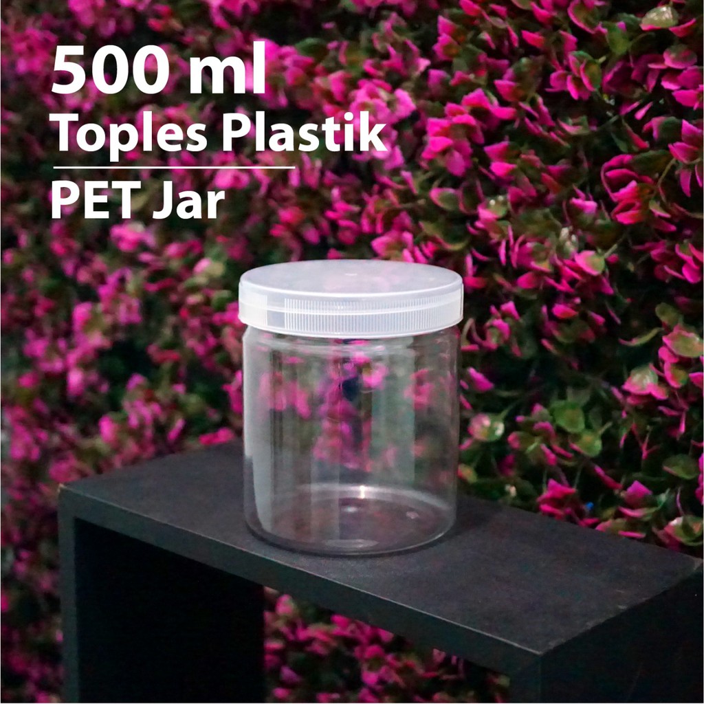 Jual Toples Plastik PET Jar 500 ml - Premium - Model Tabung - Merk BIO | Shopee Indonesia