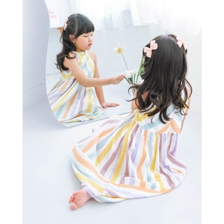 Jual LYLA DRESS | Dress rainbow anak | gaun anak colorful | halter ...