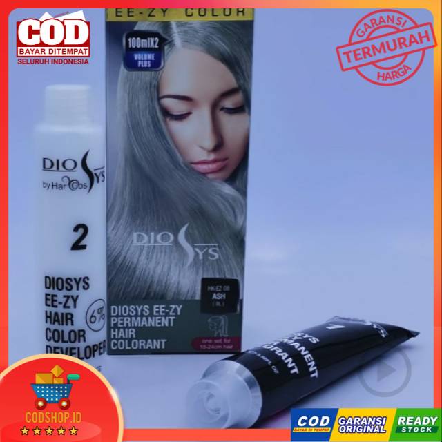 Jual Cat rambut hair color Diosys 100ml warna ABU ABU Ash pewarna ...