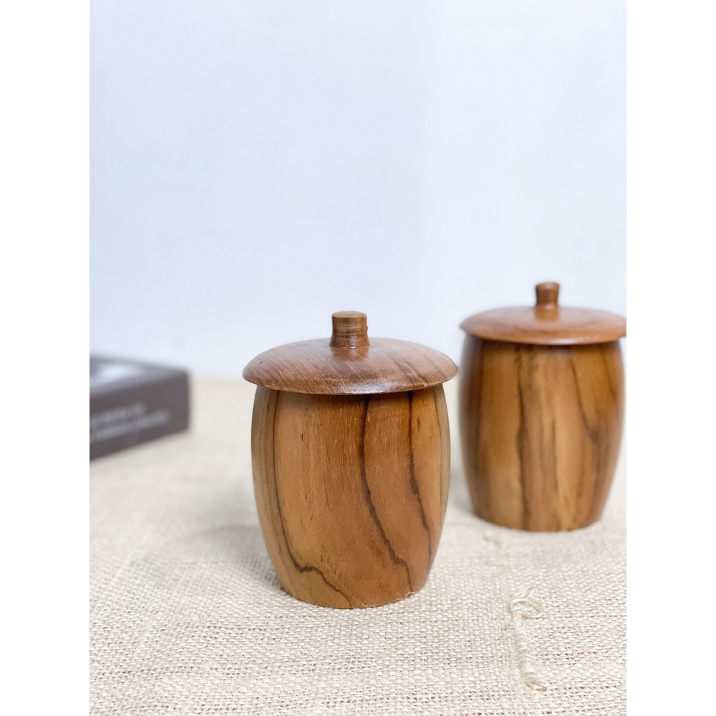 Jual wooden tea glass | gelas teh kayu | gelas teh aestethic | gelas ...