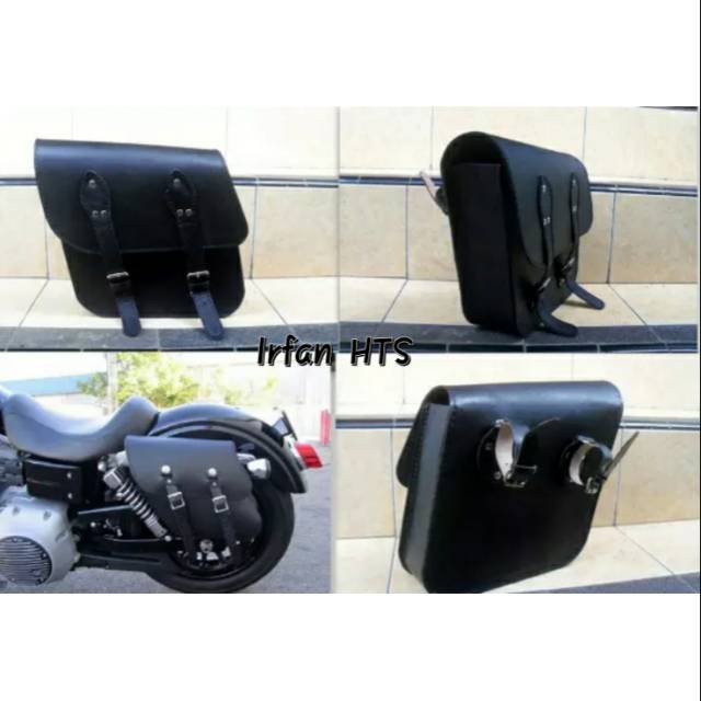 Jual Tas motor kulit asli sidebag motor tas motor custome tas motor ...