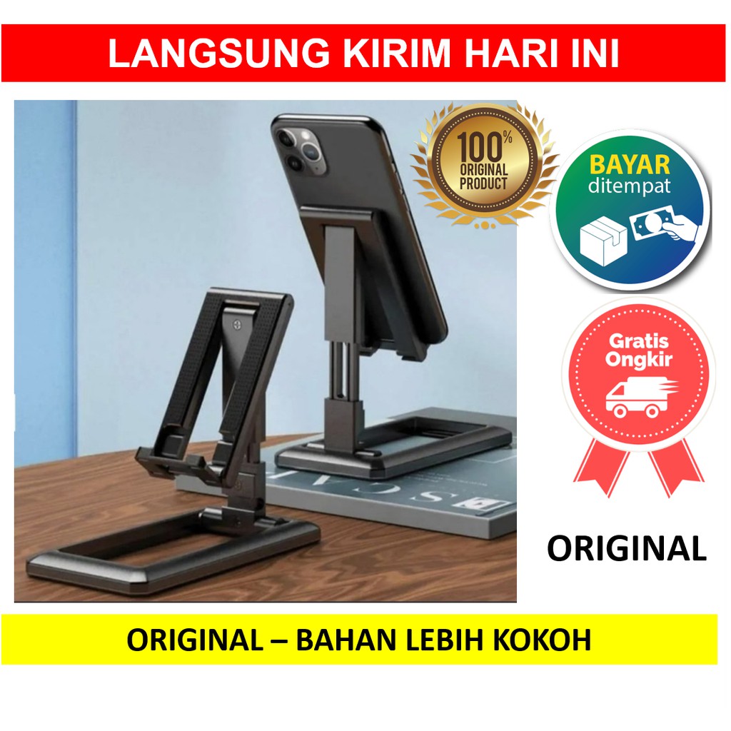 Jual HOLDER HP HANDPHONE TAB STAND HD28 HD 28 HD-28 FOLDING DEKSTOP ...