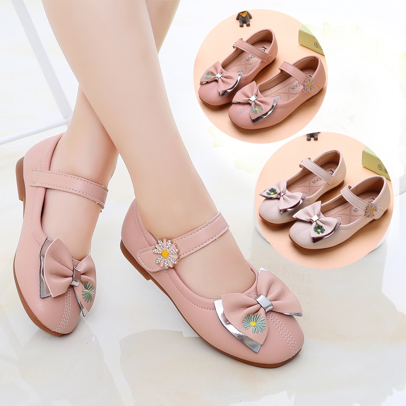 Jual 2025 NEW Kulit Sepatu Pesta Anak Mutiara Diamond Sepatu Kupu -kupu ...