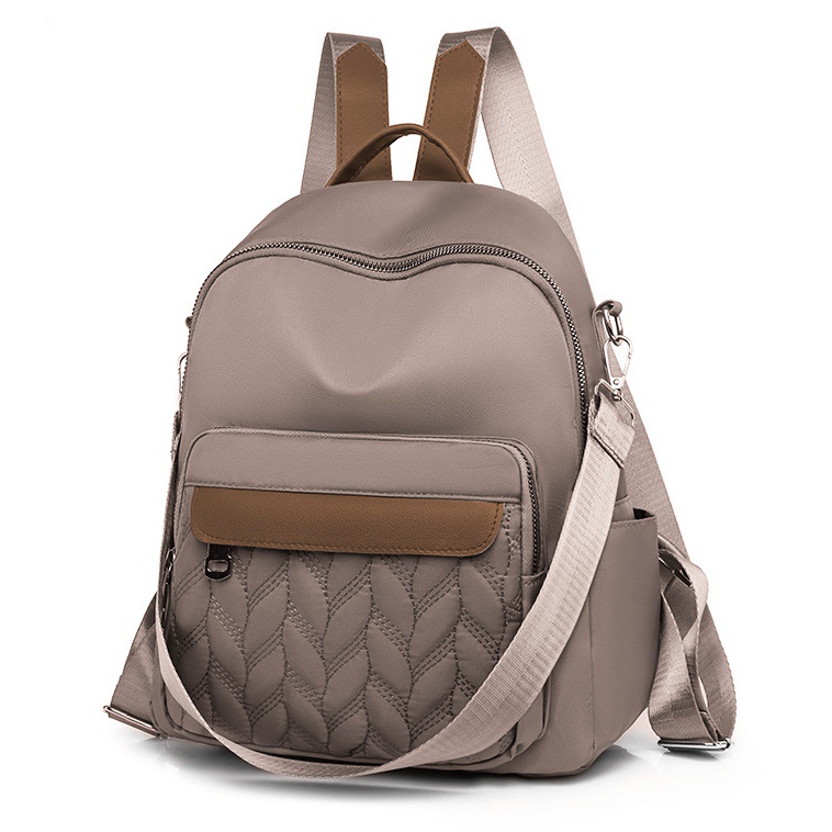 Jual TAS RANSEL WANITA ANTI AIR GENDONG PUNGGUNG TA605B7 CECILE KHAKI ...