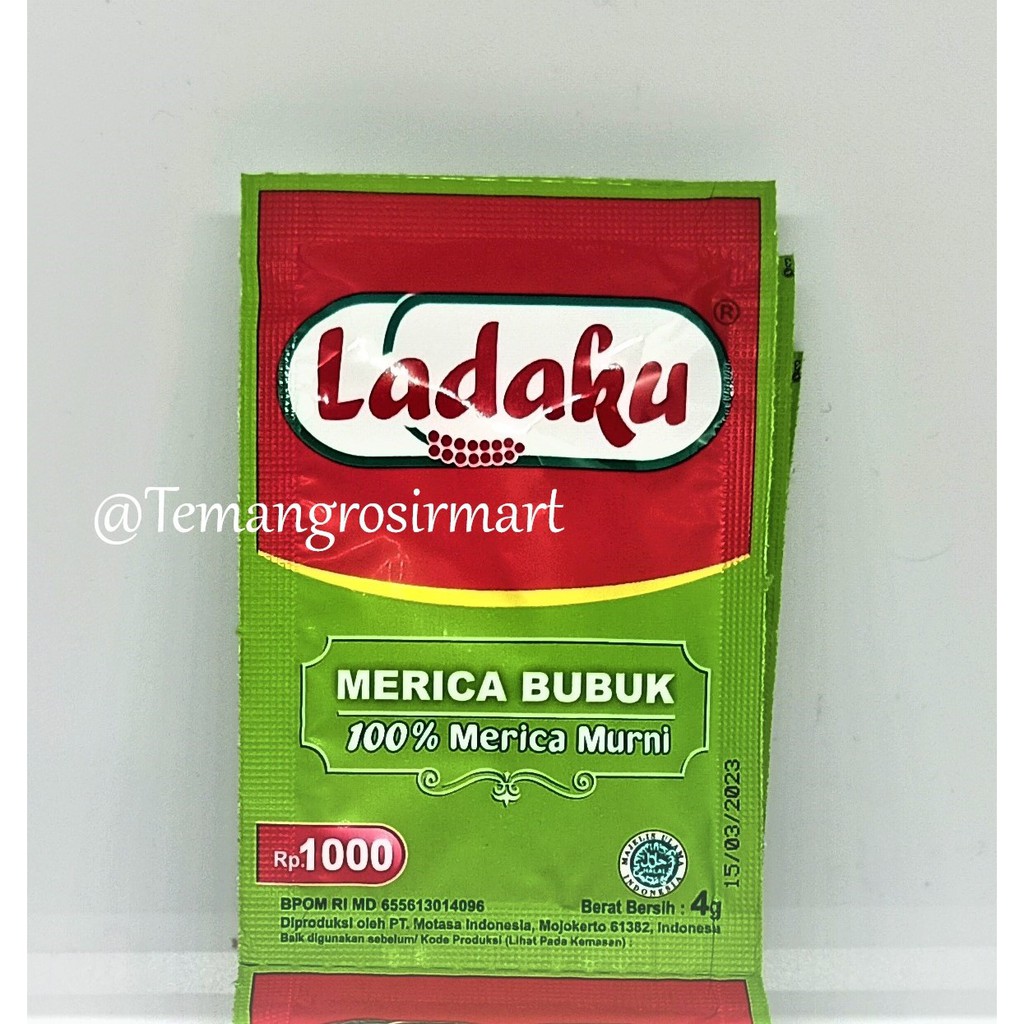 Jual LADAKU Merica Bubuk 12 sachet ( 1 Renceng) / Merica Murni | Shopee ...