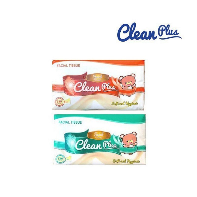 Jual Tisu tissue clean plus 180 sheets 2ply | Shopee Indonesia