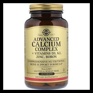 Jual Solgar Advanced Calcium Complex + Vitamin D3, K2, Zinc, Boron 120 ...
