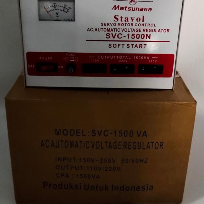Jual Stabilizer Listrik Matsunaga 1500W/Stavol/Alat penstabil listrik ...