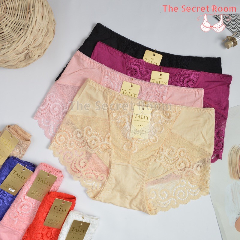 Jual TALLY CD CELANA DALAM RENDA 617 | FREE SIZE FIT TO XL | PRETTY LACE PANTIES | Shopee Indonesia