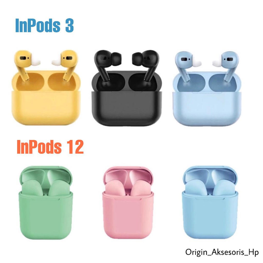 Jual InPods 3 Simple Macaron True wireless Headset Bluetooth V5.0 ...