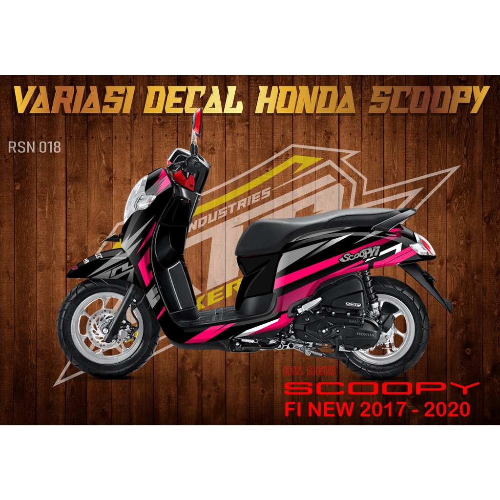 Jual Decal scoopy full body Full Blok Decal Scopy Dekal New Fi 2017 2018 2019 2020 Code RSN 018 ...