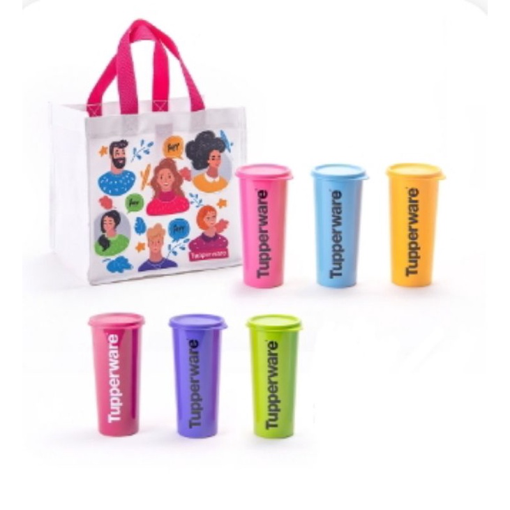 Jual Cangkir Minum Tupperware Tutup Rapat Anti Tumpah | Shopee Indonesia