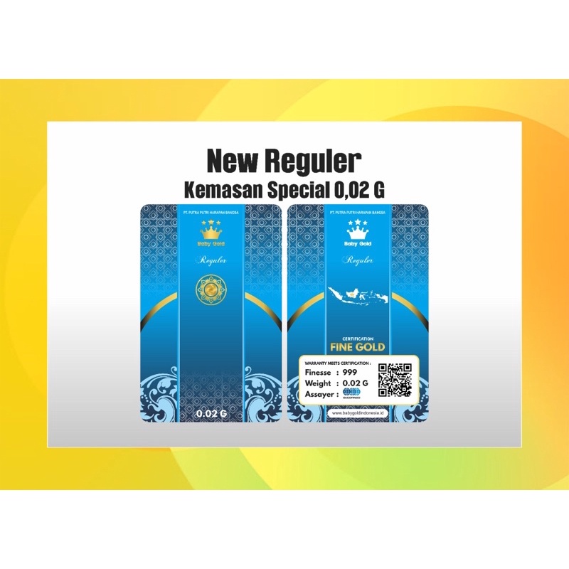 Jual babygold kemasan baru PVC emas asli bersertifikat | Shopee Indonesia