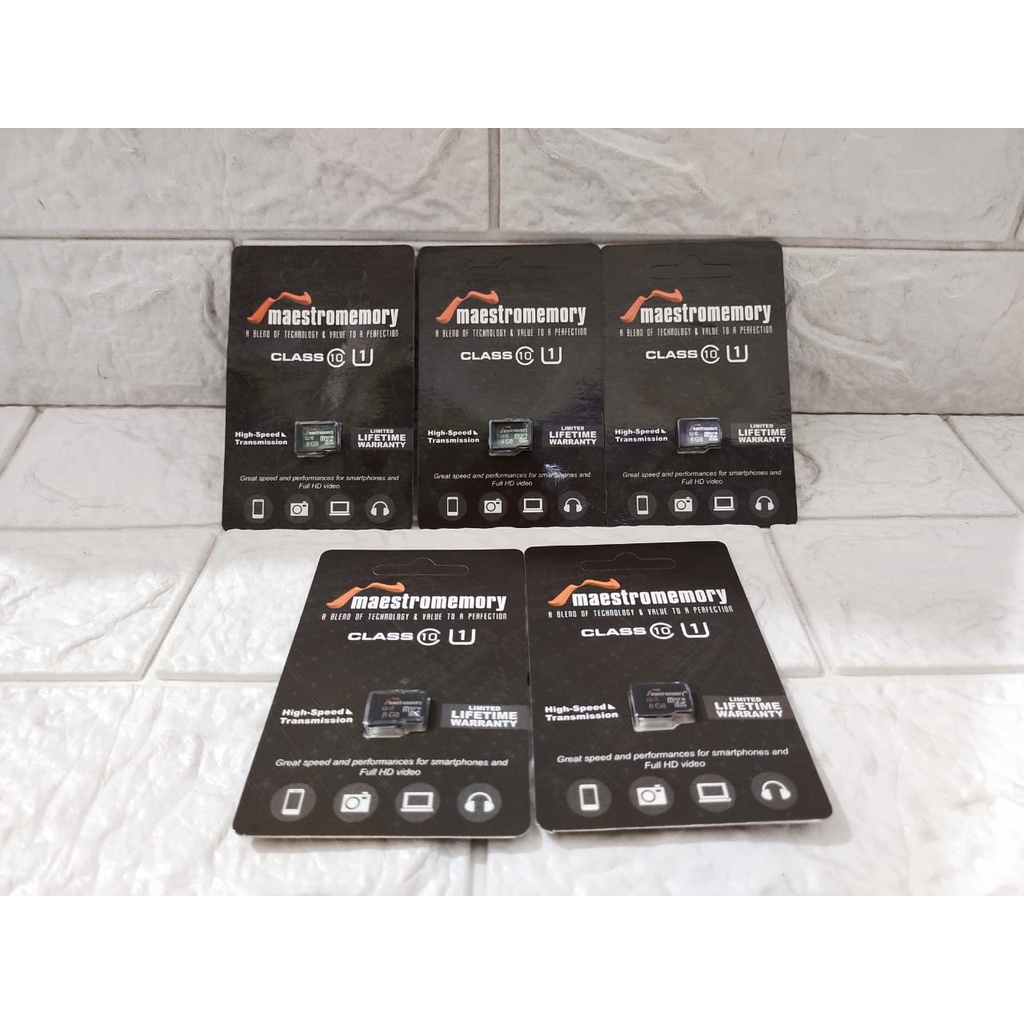 Jual MMC MAESTRO MICROSD 8GB CLASS 10 ORIGINAL BERGARANSI RESMI ...