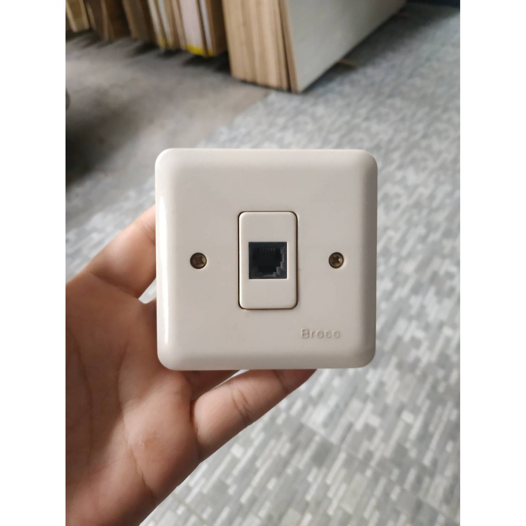 Jual Broco Stop Kontak LAN/Telepon | Shopee Indonesia