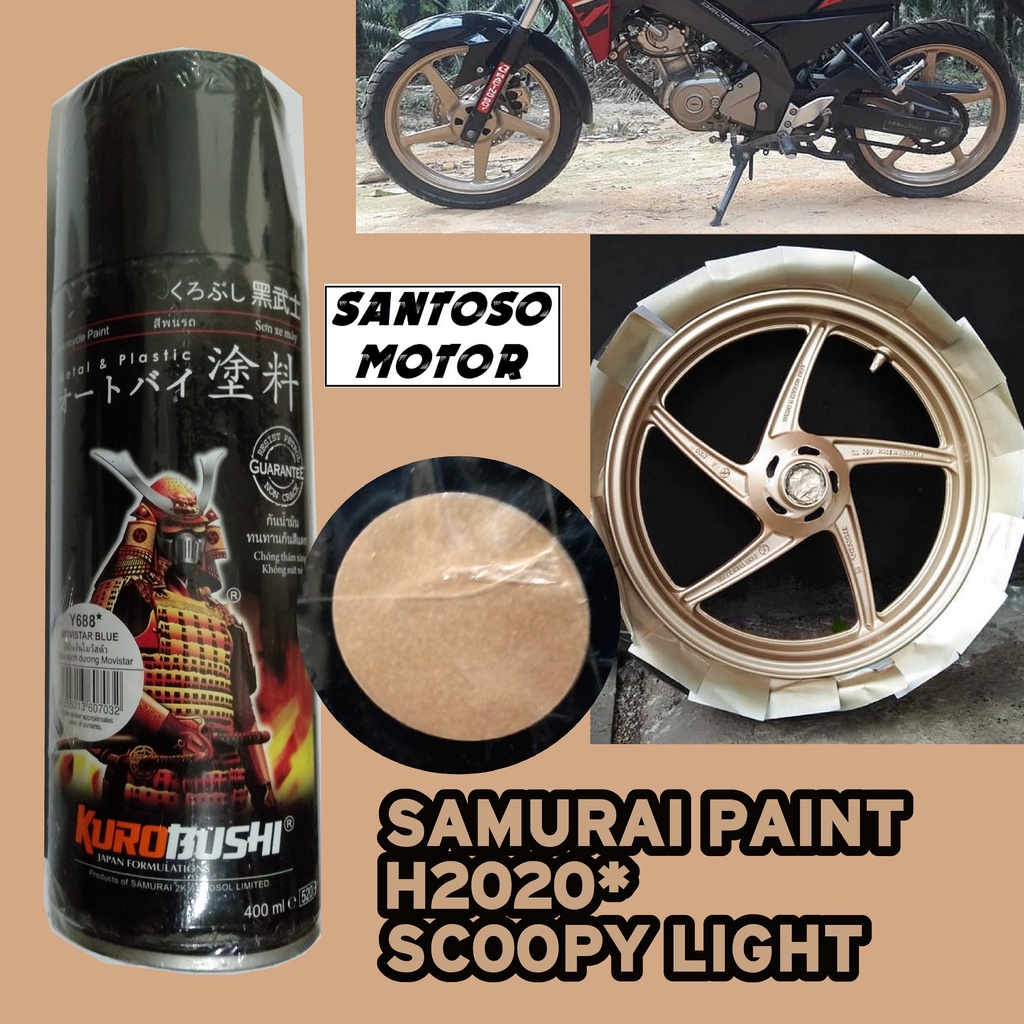 Jual Samurai Paint H2020** Scoopy Light Coklat Krem Matic Scopi Cat Semprot Motor Tahan Bensin ...