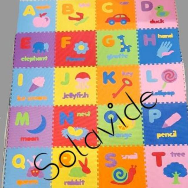 Jual KARPET EVAMATS ABJAD GAMBAR - SPONGE EVAMATS/Alas lantai evamat ...