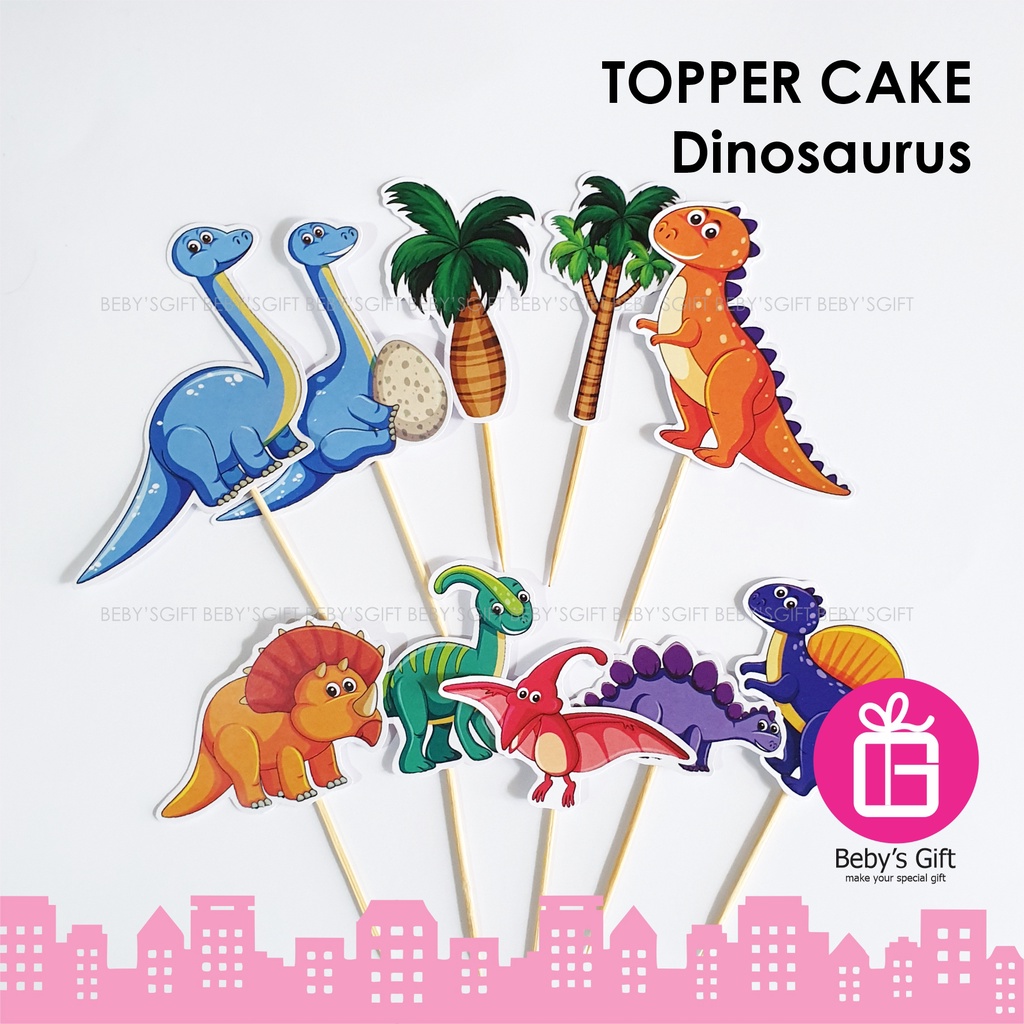 Jual Beby's Gift Topper Cake Karakter Dinosaurus Hewan Dino | Shopee ...