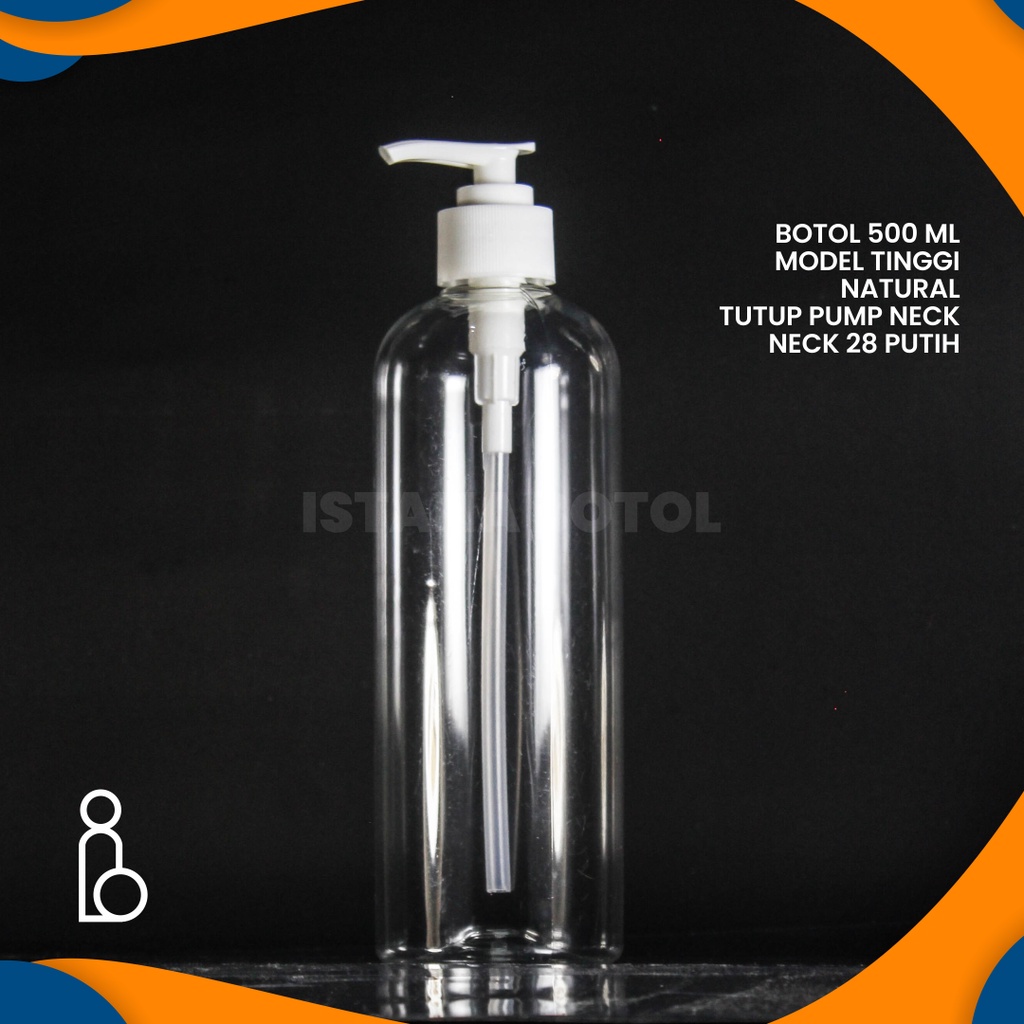Jual BOTOL PUMP 500ML MODEL TINGGI / BOTOL POMPA 500 ML PENCET PUMP LOTION 500ML TINGGI / BOTOL ...