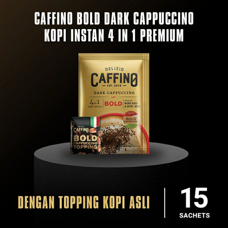 Jual Caffino Dark Cappuccino Bold 15 Sachet - Kopi Renceng 10+5 Sachet ...