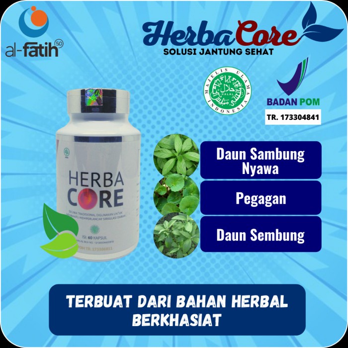 Jual Herbacore Obat Herbal Detak Jantung Tidak Normal | Shopee Indonesia