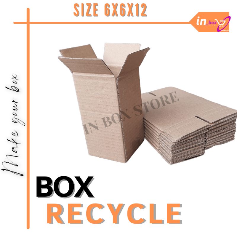 Jual box packaging ukuran 6x6x12 /kardus packing/box multi fungsi ...