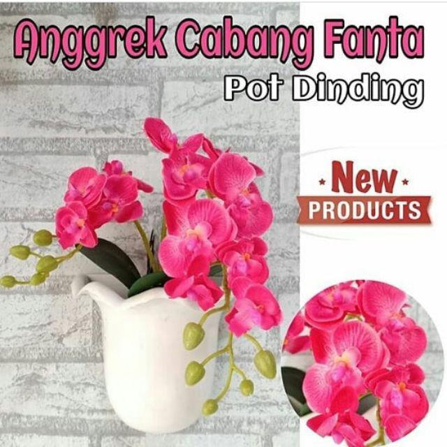 Jual Anggrek cabang artificial pot dinding | Shopee Indonesia