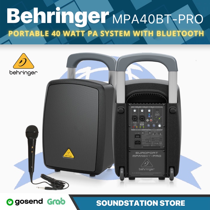 Jual Behringer MPA40BT-PRO Portable Speaker MPA 40 BT - Bluetooth & Battery | Shopee Indonesia