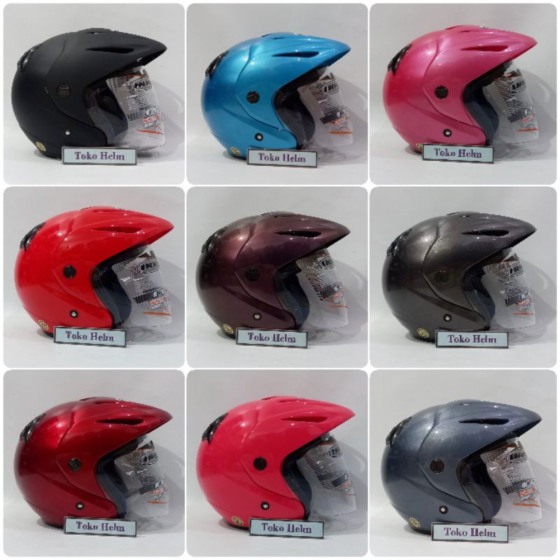 Jual Helm Half face INK CX 22 solid polos 100% ORIGINAL size M, L, XL ...