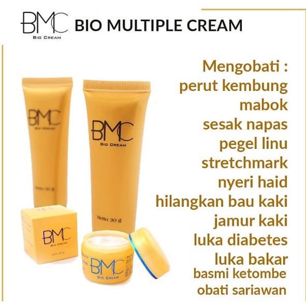 Jual BMC bio cream salep luka bakar / memar / cidera | Shopee Indonesia