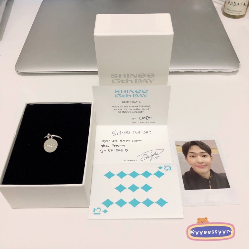 Jual SHINEE 13th Anniversary MD Ring - ONEW | Shopee Indonesia